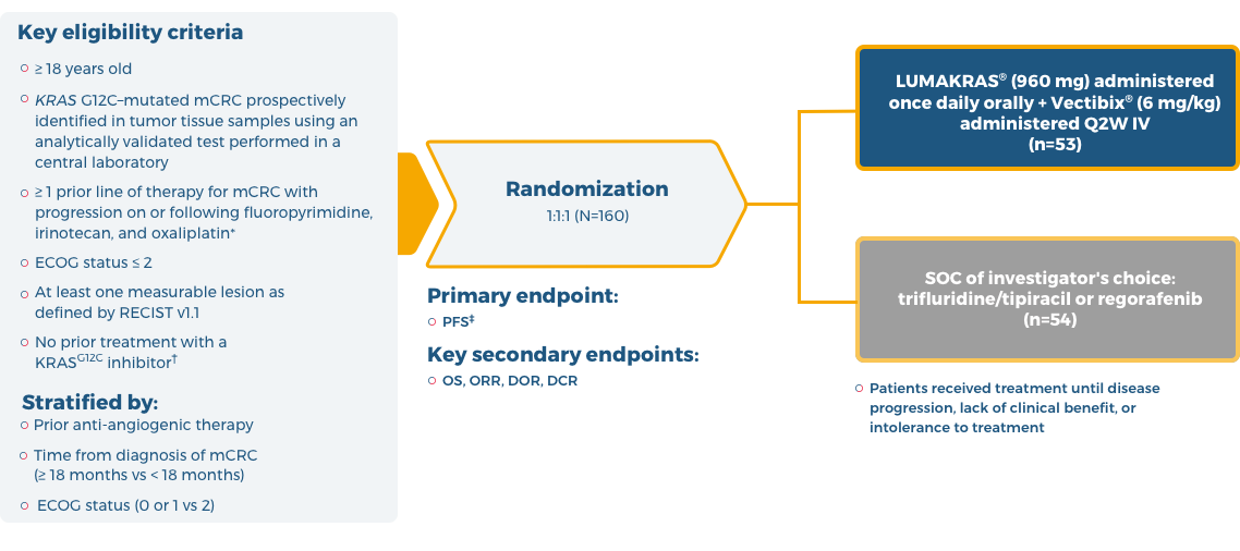 CodeBreaK 300 Study Design | LUMAKRAS® (sotorasib) + Vectibix ...